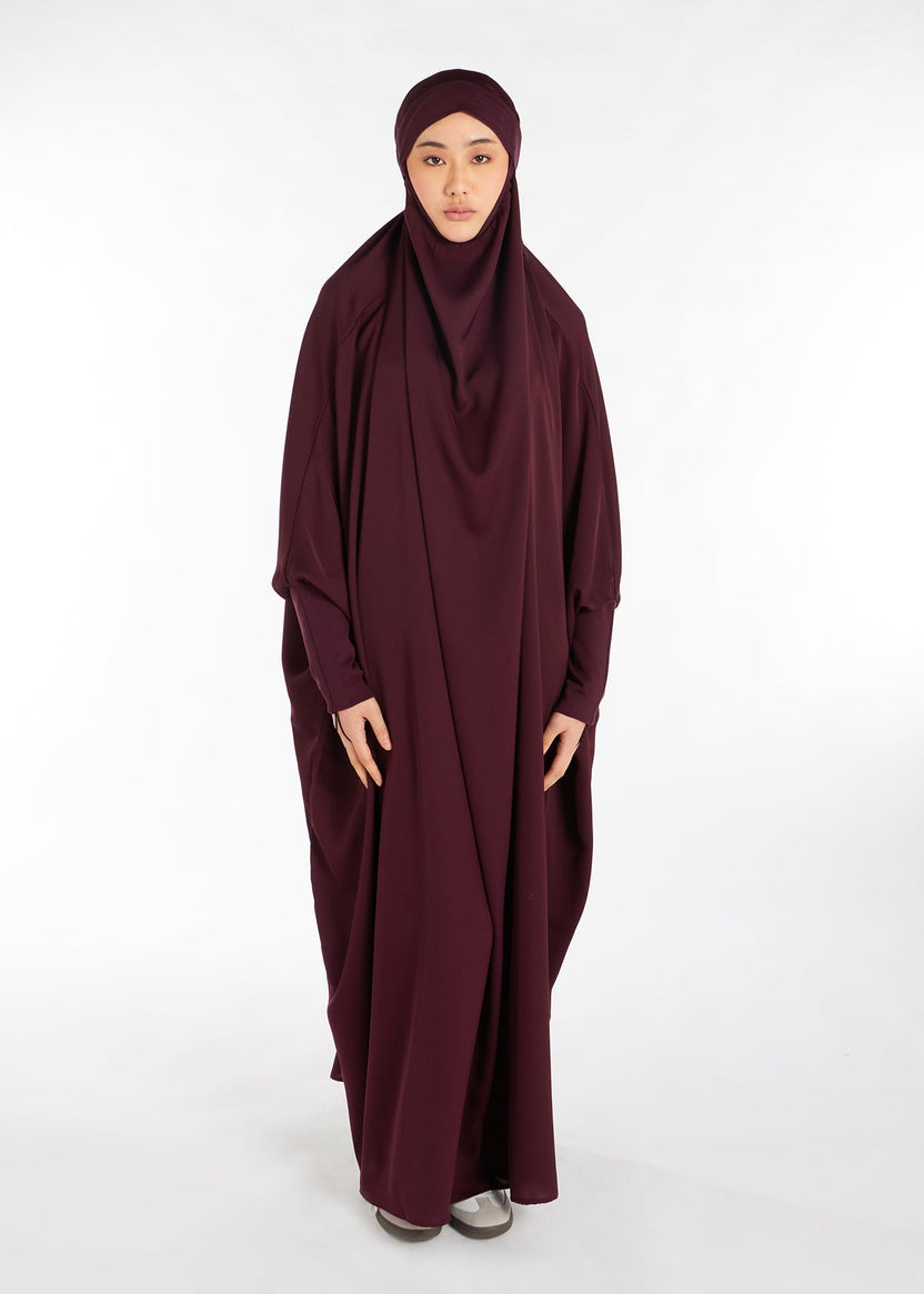 Jilbab Maroon - Prayer Outfit | Modest Prayer Outfit | Aab Modest Wear ...