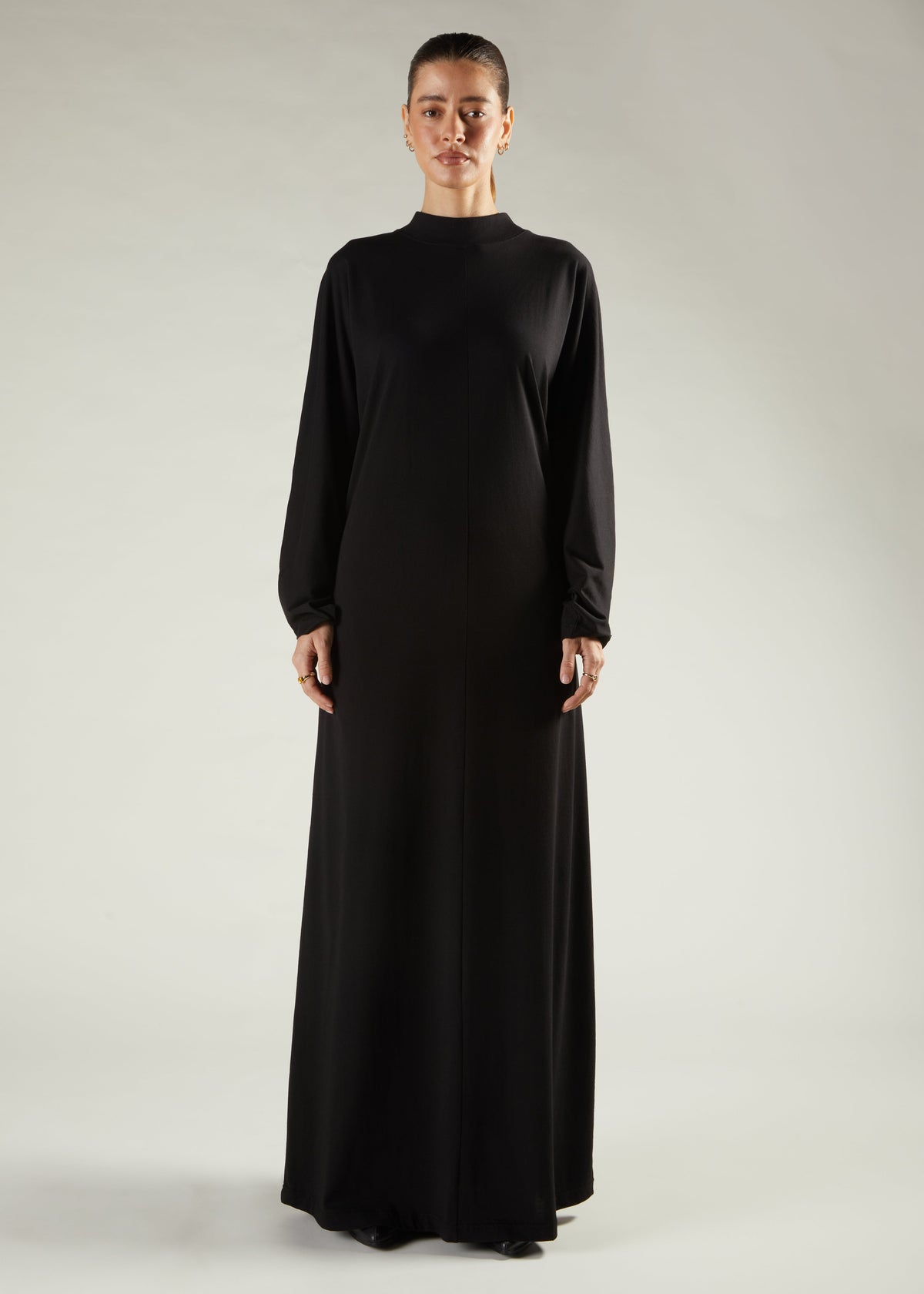Turtle Neck Abaya Black | Modest Abayas | Aab Modest Wear – Aab Sample Sale