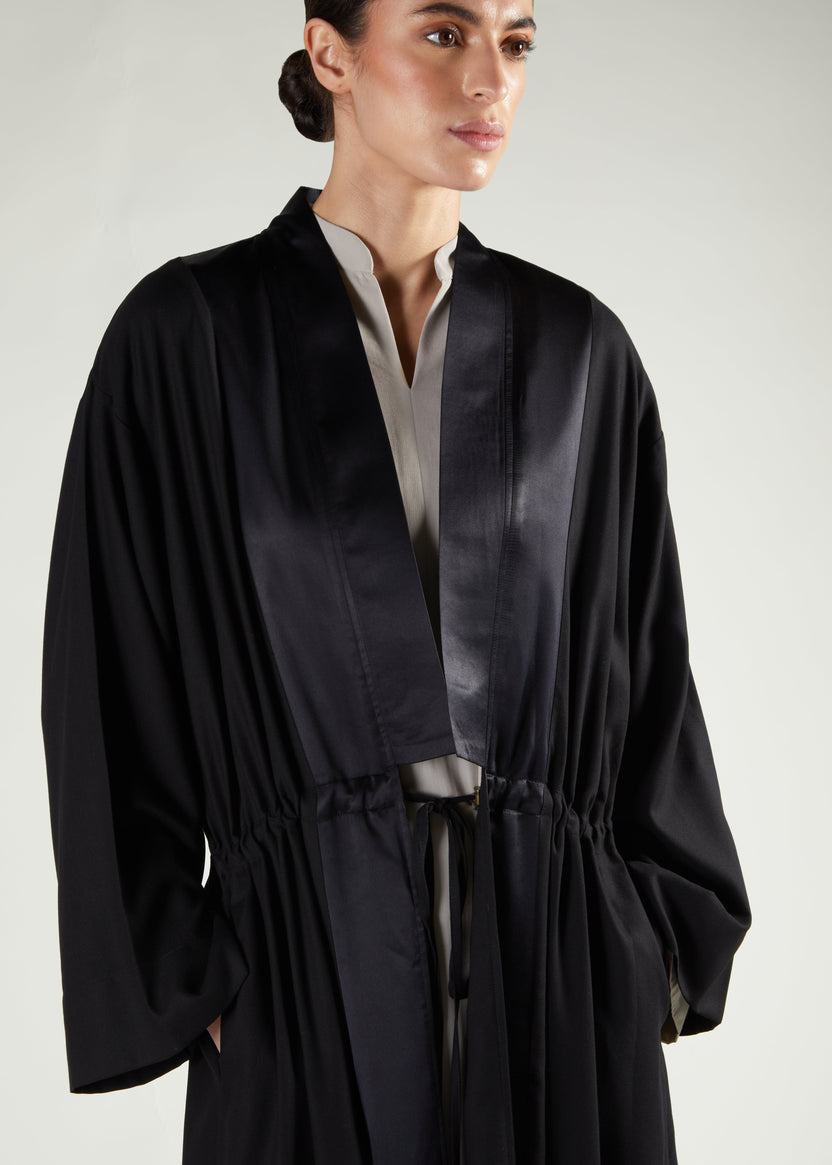 Satin Panel Kimono | Modest Kimonos | Aab Modest Wear – Aab Sample Sale